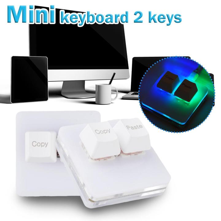 Mini 2 Keys Keyboard OSU Macro Programming Mechanical Keyboard Hot Swap ...