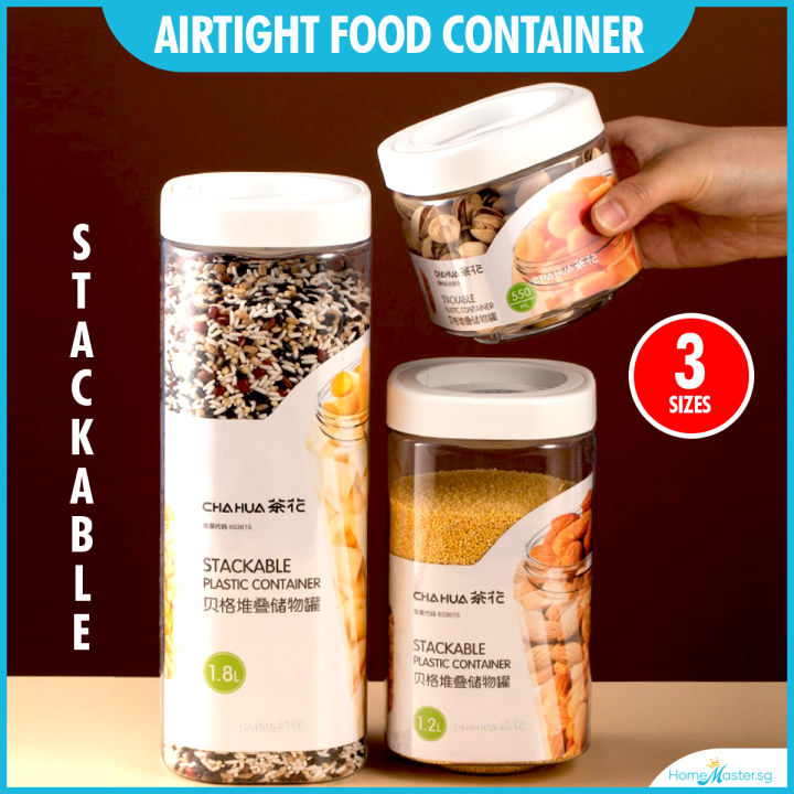 [SG Ready Stock] Stackable Lockable Airtight Food Storage Container ...