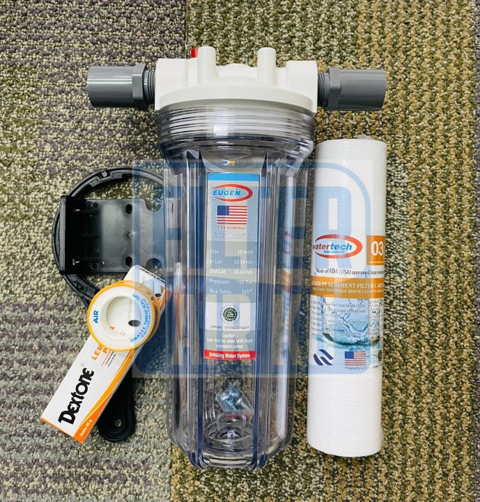 Paket Filter Air 10" 1 Tahap Housing + Sedimen Untuk Air Keruh / Kotor ...