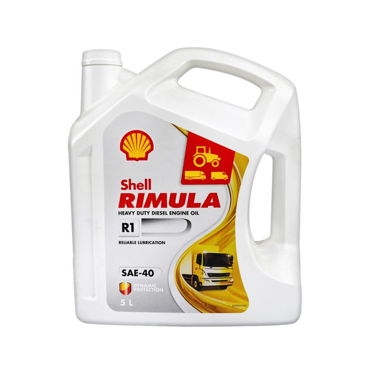 SHELL น้ำมันเครื่อง RIMULA R1 SAE-40 ดีเซล รถบรรทุกงานหนัก 5 ลิตร ...