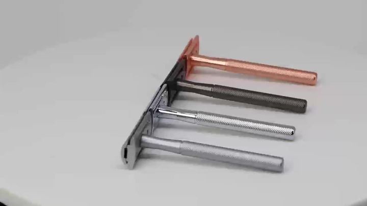 Solara Razor, Safety Edge Reusable Shaving Razor with Support Stand and ...