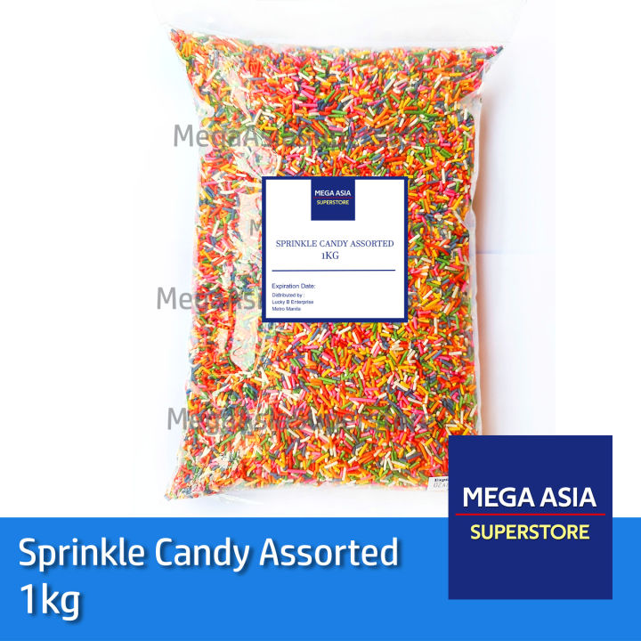 Mega Asia Sprinkle Candy Assorted Toppings 1kg | Lazada PH