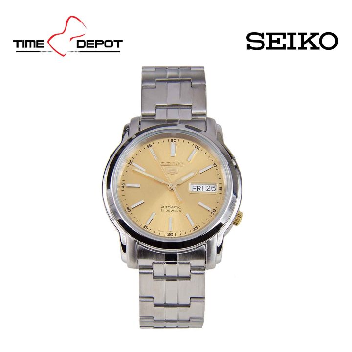 Seiko 5 SNKL81K1 Automatic Silver Stainless Steel Strap Watch For Men ...