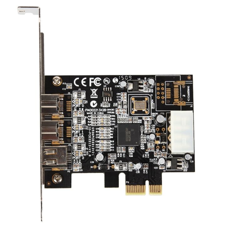 PCI Express 3 Port Video Capture Card Firewire 1394B & 1394A PCIe 1.1 ...