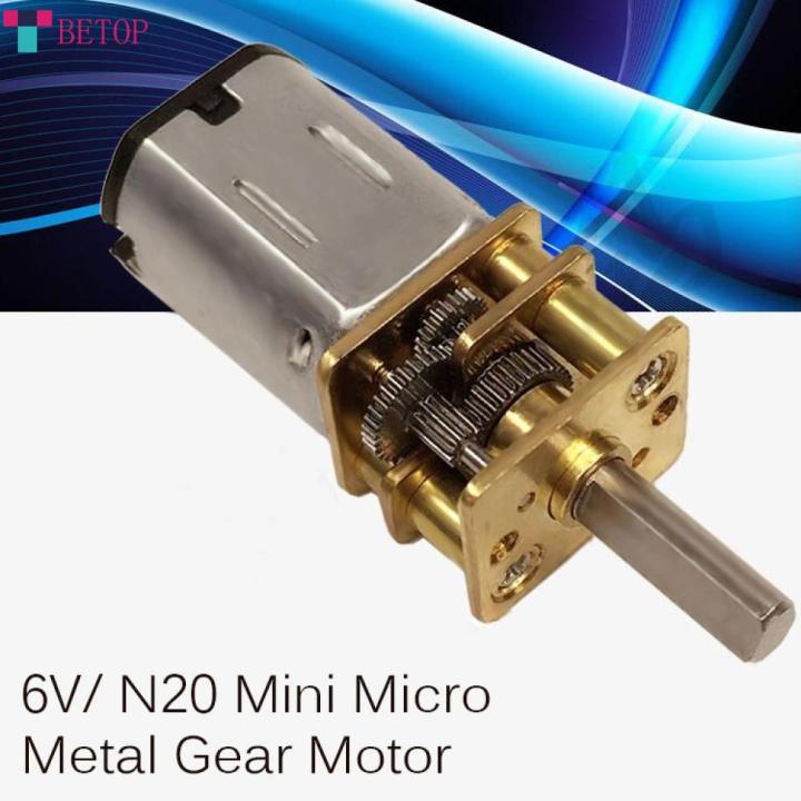 DC 6V N20 Mini Micro Metal Gear Motor พร้อม gearwheel DC Motors 15/30 ...