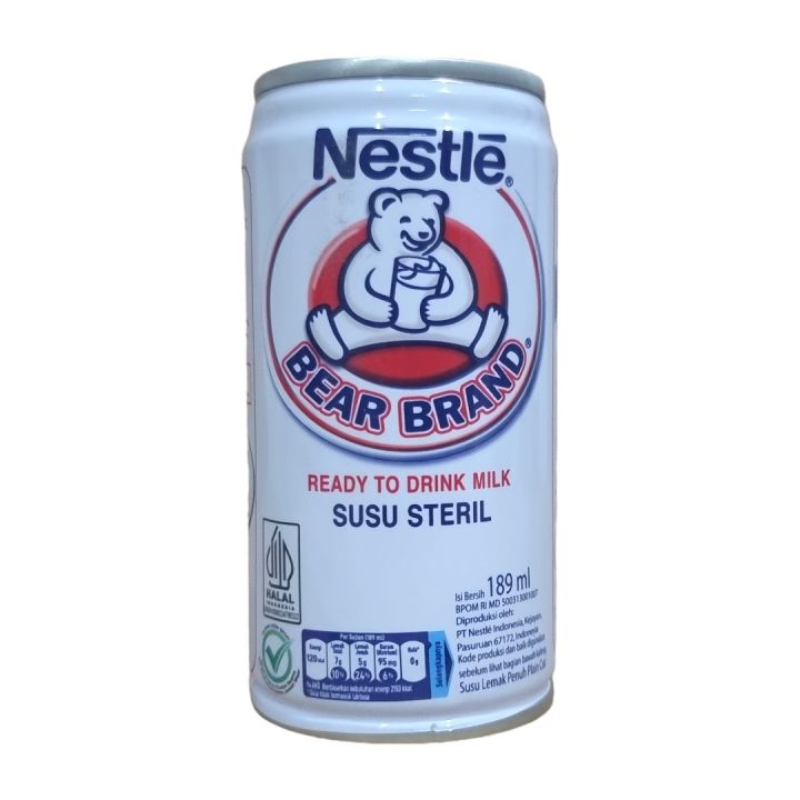 Susu beruang cair steril Nestle Bear Brand milk 189 ML (Satuan ...