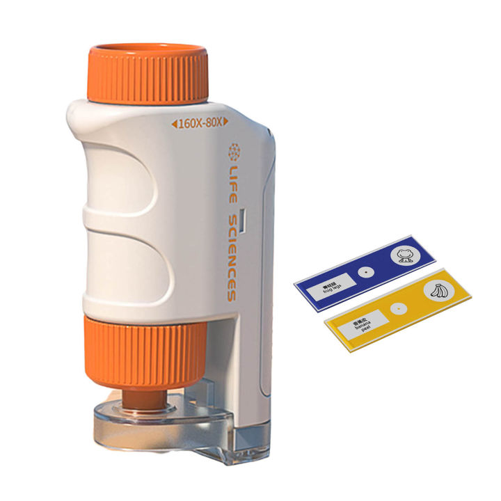 1 Set Science Microscope Detachable 80-160 Stepless Focusing Stimulate ...