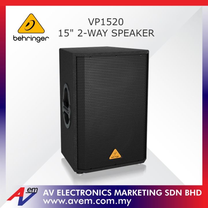 BEHRINGER VP1520 Professional 1000-Watt PA Speaker with 15" Woofer and ...