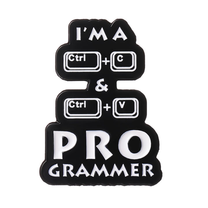 Programmer Enamel Pins Custom Creative Codes Puns Brooches Lapel Badges ...