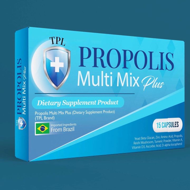 TPL PROPOLIS Multi Mix D Plus โพรโพลิส มัลติ มิกซ์ ดี พลัส 1 กล่อง 15 ...