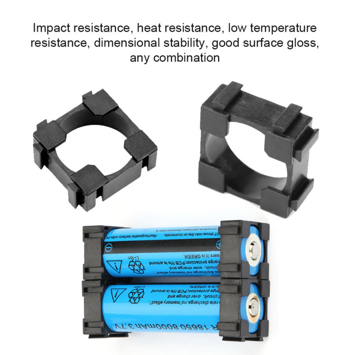 18650 Li-ion Battery Holder 100pcs 18650 Cylindrical Battery Bracket ...
