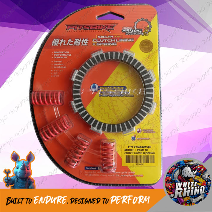 PITSBIKE CLUTCH LINING WITH SPRING - XRM110 WAVE110 100 SNIPER150 ...