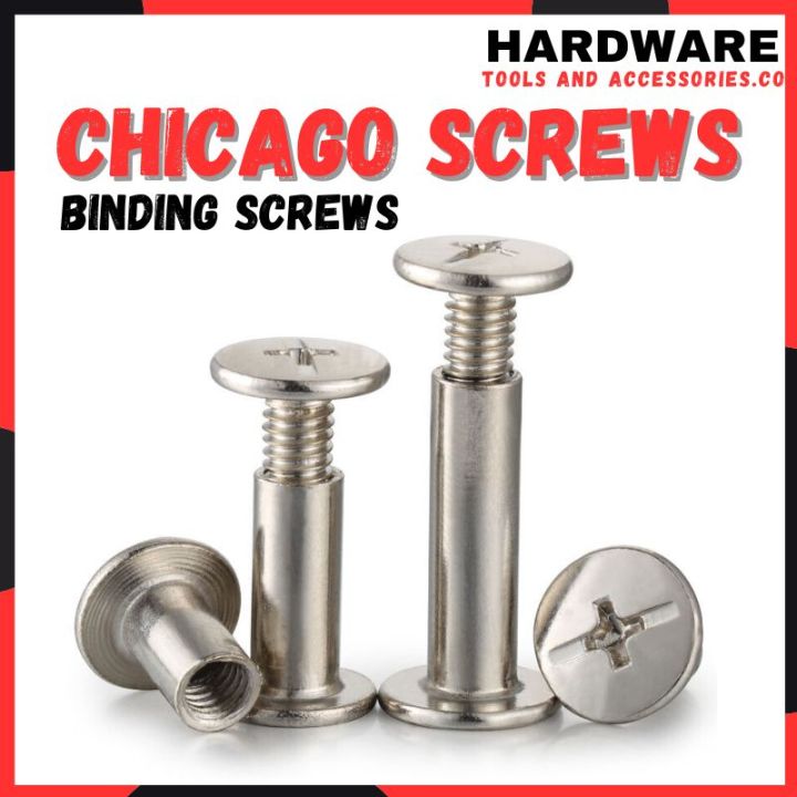 Chicago Screw Flat Head Book Binding Screw Connecting Screw M4x25mm ...