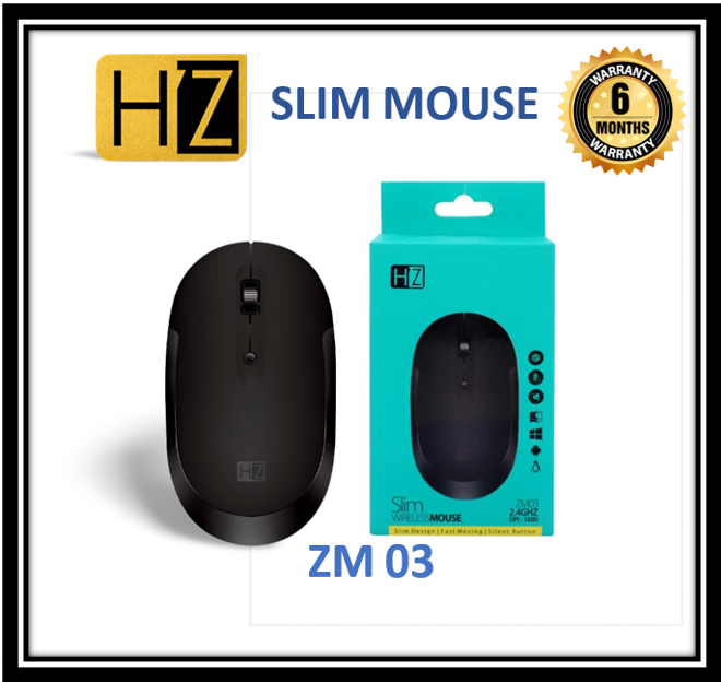 HZ Slim Wireless Mouse ZM03 2.4GHZ | Lazada