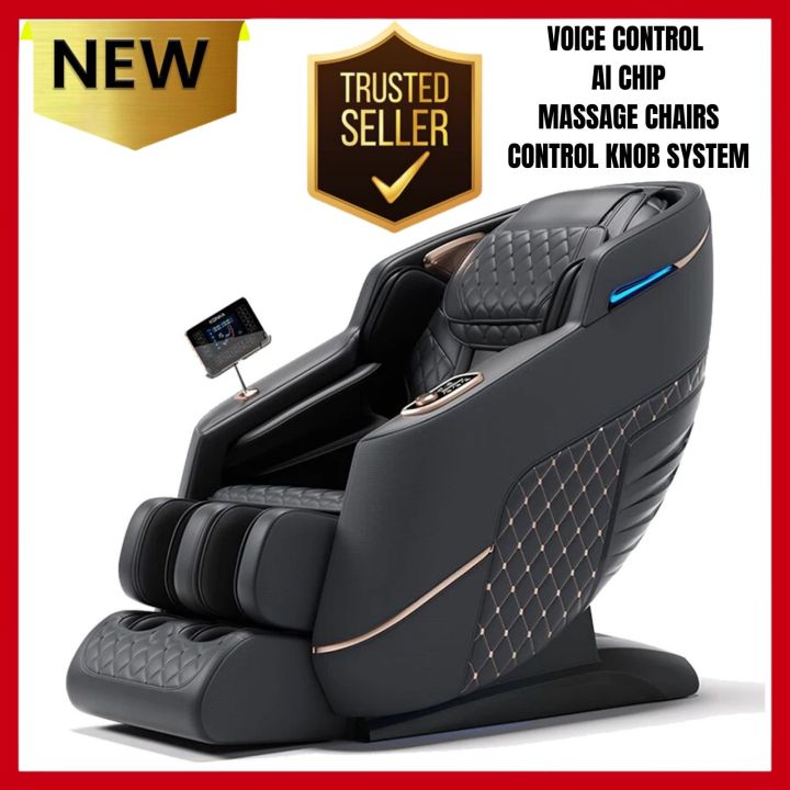 Flotti Harrison Fixed Massage Chair Jade Roller on Waist LCD Touch ...