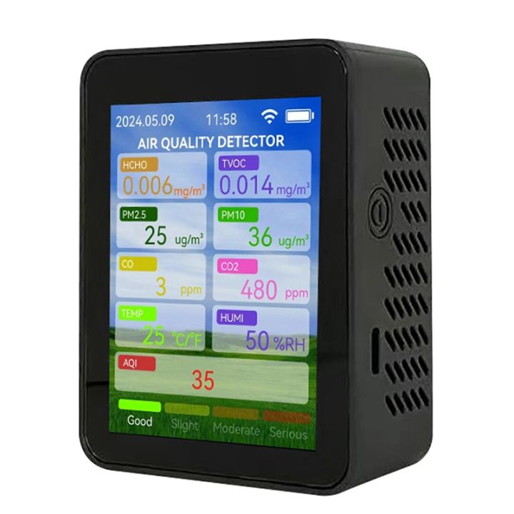 Tuya WiFi Air Quality Meter HCHO TVOC Carbon Monoxide CO2 PM2.5/10 ...