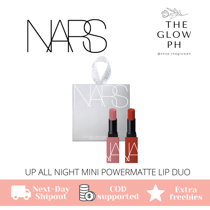[AUTHENTIC] NARS Up All Night Mini Powermatte Duo Limited Edition Set ...