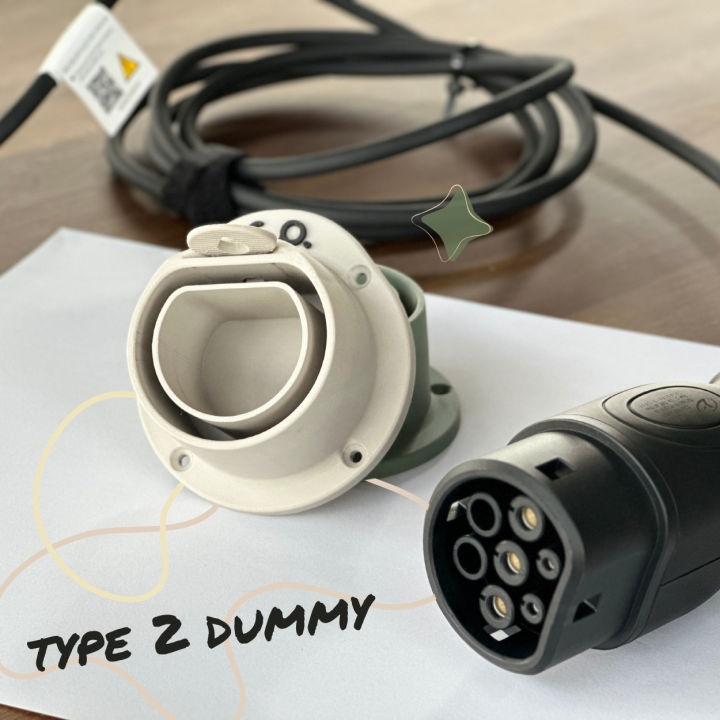 Evo Dummy Type2 ที่แขวนยึดหัวปลั๊กEVพร้อมที่แขวนสาย (EV Dummy) สีขาว ...