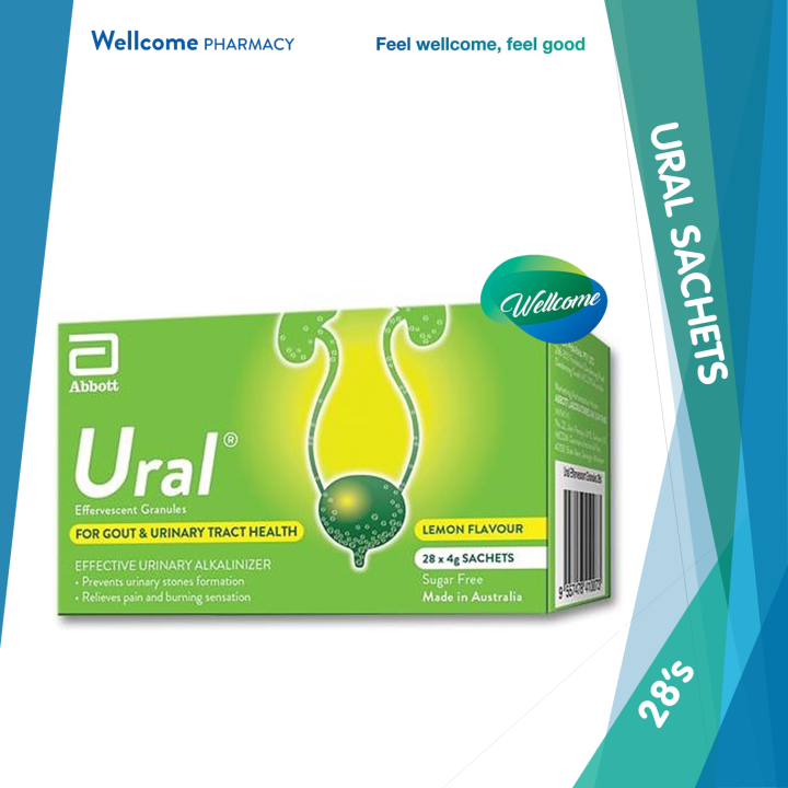 Abbott Ural Effervescent Granules Sugar Free 4g Sachets - 28's | Lazada