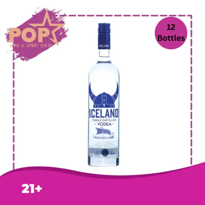 Paket 1 Dus Isi 12 Botol Iceland Vodka Original 700ml | Lazada Indonesia