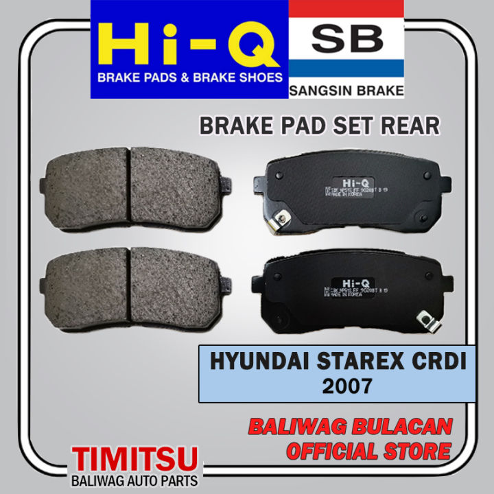 HI-Q REAR BRAKE PAD SET FOR HYUNDAI STAREX CRDi 2007-UP / VERACRUZ 2007 ...
