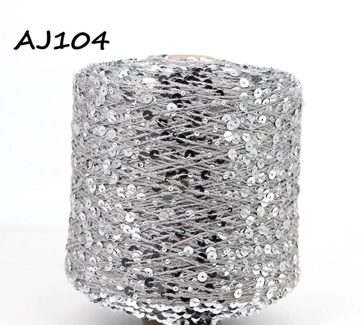 50g/Ball 49 Colors Gold Silver Glitter Thread Reflective Thread Sequin ...