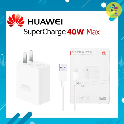 ชุดชาร์จHuawei Super Charge 40W ของแท้ สายชาร์จด่วน หัวชาร์จด่วน TypeC 5A. ชาร์จด่วน P30 P30Pro ...