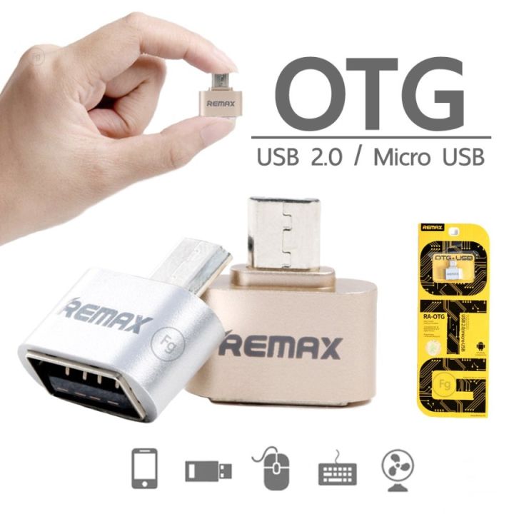 OTG Micro USB to USB Port / OTG Plug merek Remax, OTG Micro ke A ...