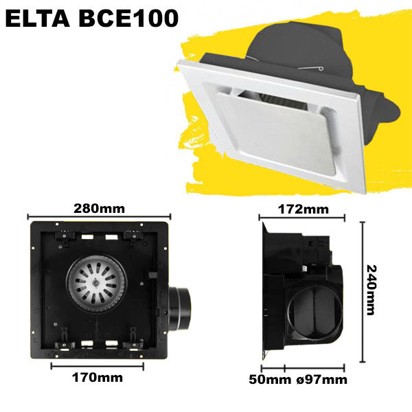 ELTA TRADE EXHAUST FAN BCE100 / ELTA BCE100 BASIC EXHAUST FAN | Lazada
