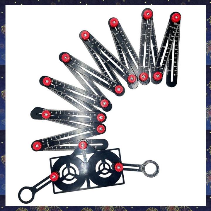 (KAWM) 16 Fold Multi Angle Measuring Ruler 16 Sided Angle Finder ...