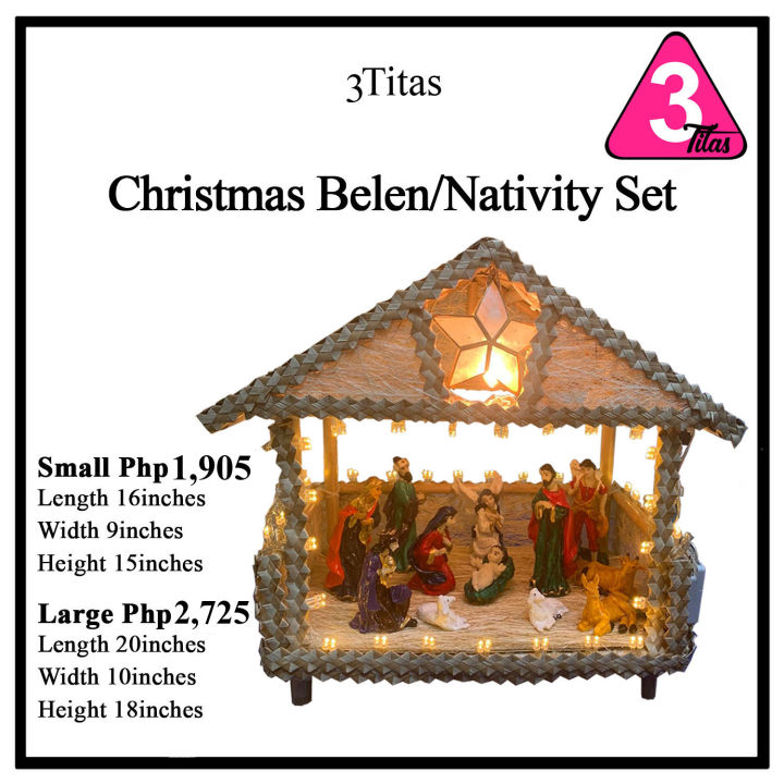 3Titas Christmas Belen/Nativity Belen Handcrafted/Nativity Set (Small ...