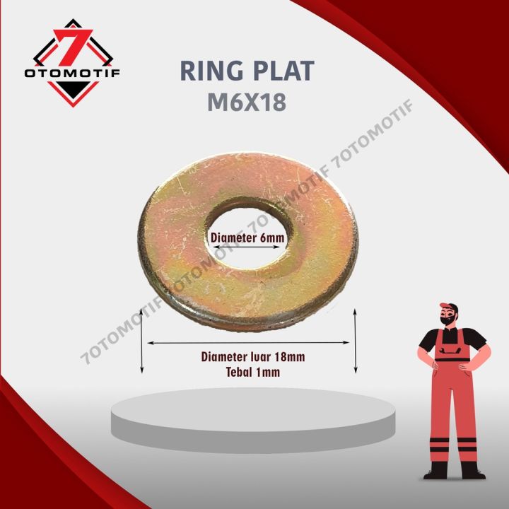 Ring Plat M6 Lebar Kuning | Lazada Indonesia