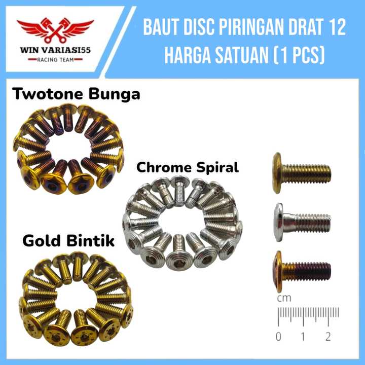 Baut Cakram disc Probolt Baut Disc Cakram Piringan Depan Belakang ...