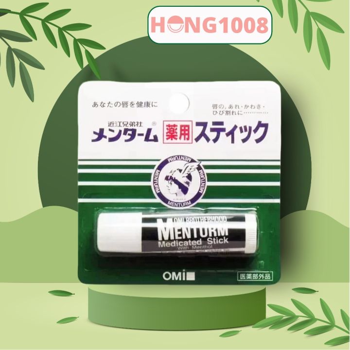 Son Dưỡng Môi Omi Brotherhood Menturm Medicated Stick With Menthol 4g ...
