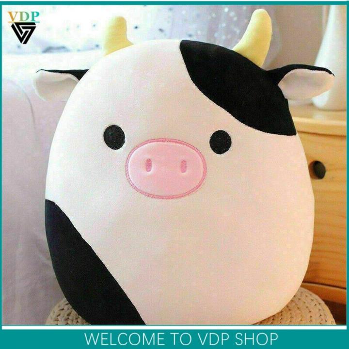 Squishmallows Connor The Cow Plush Toy Cuddle & Squeeze Super Soft Doll ...