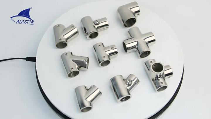 25mm High-Quality Stainless Steel Marine Tube Connector Boat 3 Way ...