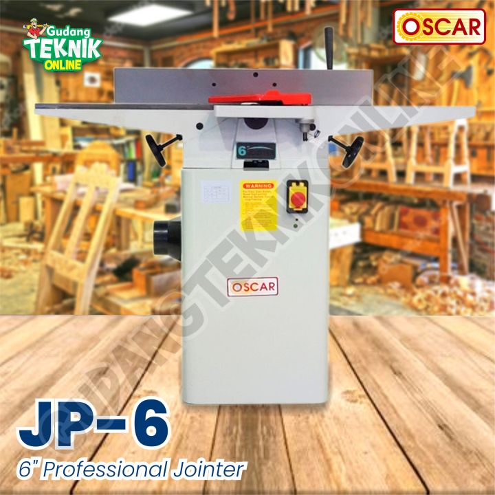 PENAWARAN TERBATAS! Mesin Jointer Ketam Kayu 6" JP06 OSCAR MEJA PANJANG ...