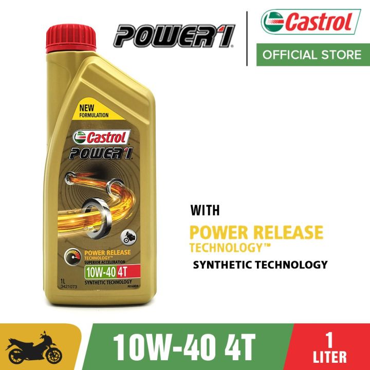 Castrol POWER1 4T 10W-40 Engine Oil 1L | Lazada PH