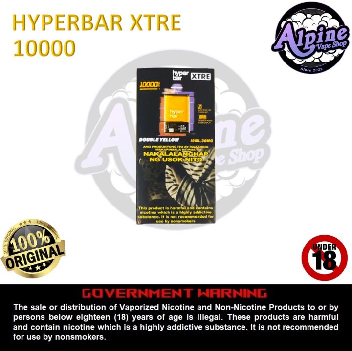 Hyperbar Xtre 10000 Disposable Vape Pod | Lazada PH