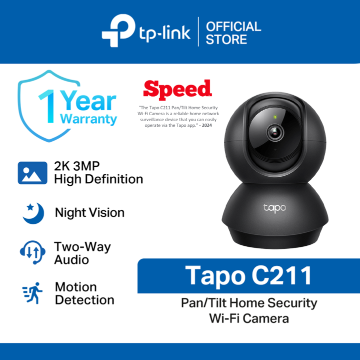 TP-Link Tapo C211 Pan/Tilt Home Security Wi-Fi Camera | Two-Way Audio ...