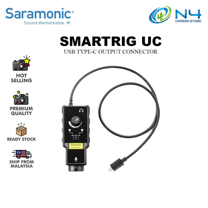 Saramonic SmartRig UC Single Channel Audio Interface for USB TYPE-C Device Smart Rig UC Type C ...