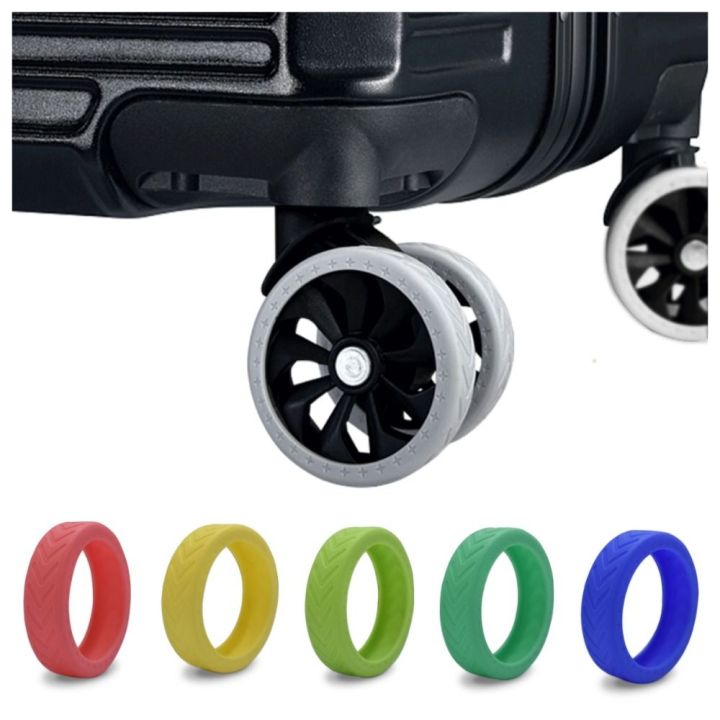 WPOT Im lặng Bọc bánh Xe hành lý Phổ thông Silicone Giày Bánh Xe Cao ...