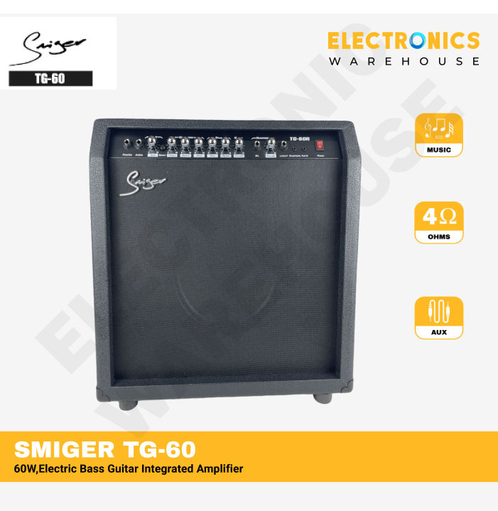 Smiger TG-60 Electric Guitar Amplifier 60-Watt Electric Guitar Amp with ...