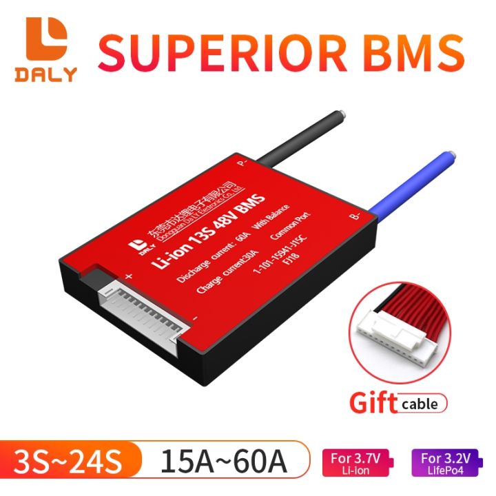 18650 BMS 10S 36V 12V 24V 48V 60V 4S 5S 6S 7S 8S 13S 14S 15S 16S Li Ion ...
