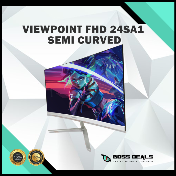 VIEWPOINT 24" FHD 24SA1 75HZ SEMI CURVED GAMING MONITOR | Lazada PH