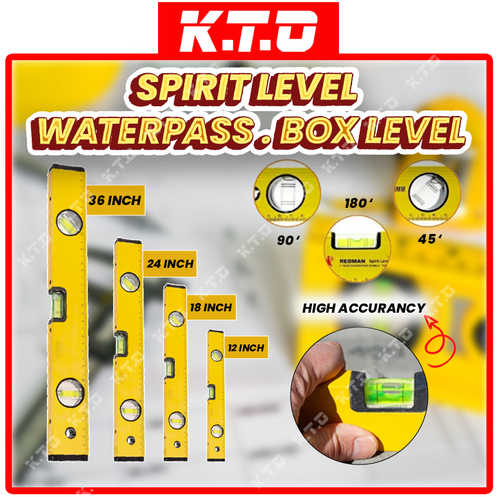 High Quality Aluminium Alloy Spirit Level Water Level Box Level Ruler ...