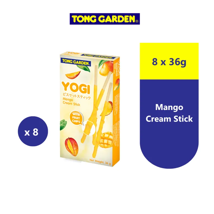 [Bundle of 8] Tong Garden YOGI Mango Cream Stick 36g [Best before 14 ...