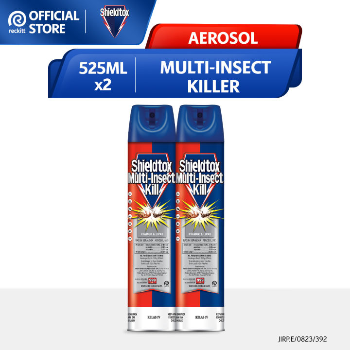Shieldtox Multi-Insect Killer Spray Aerosol 525ml Twinpack | Lazada