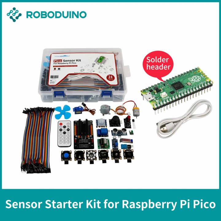 Hot sales Kit Pembelajaran Pemula Sensor Raspberry Pi Pico Proyek Elektronik DIY untuk Item STEM ...
