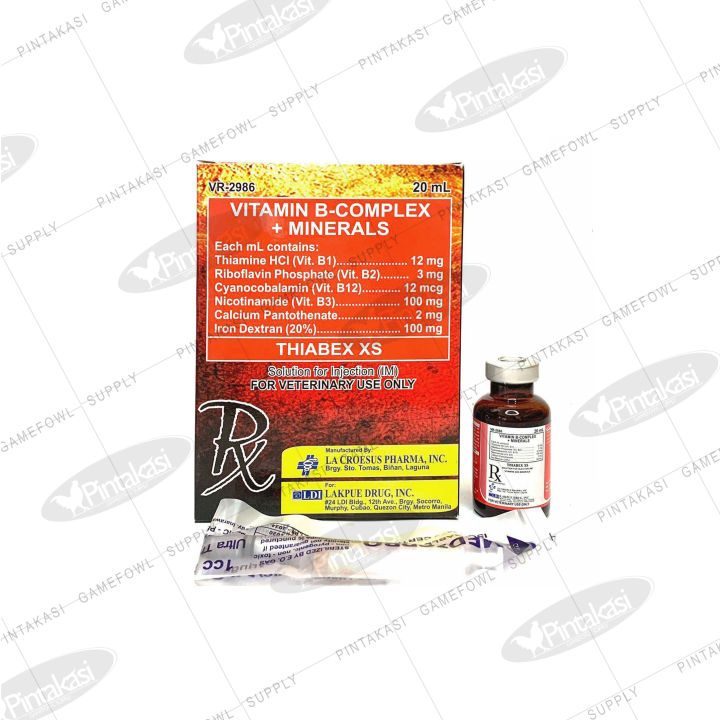 LDI Thiabex XS B Complex 20ml (May 2026 Expiry) for Gamefowl Rooster ...